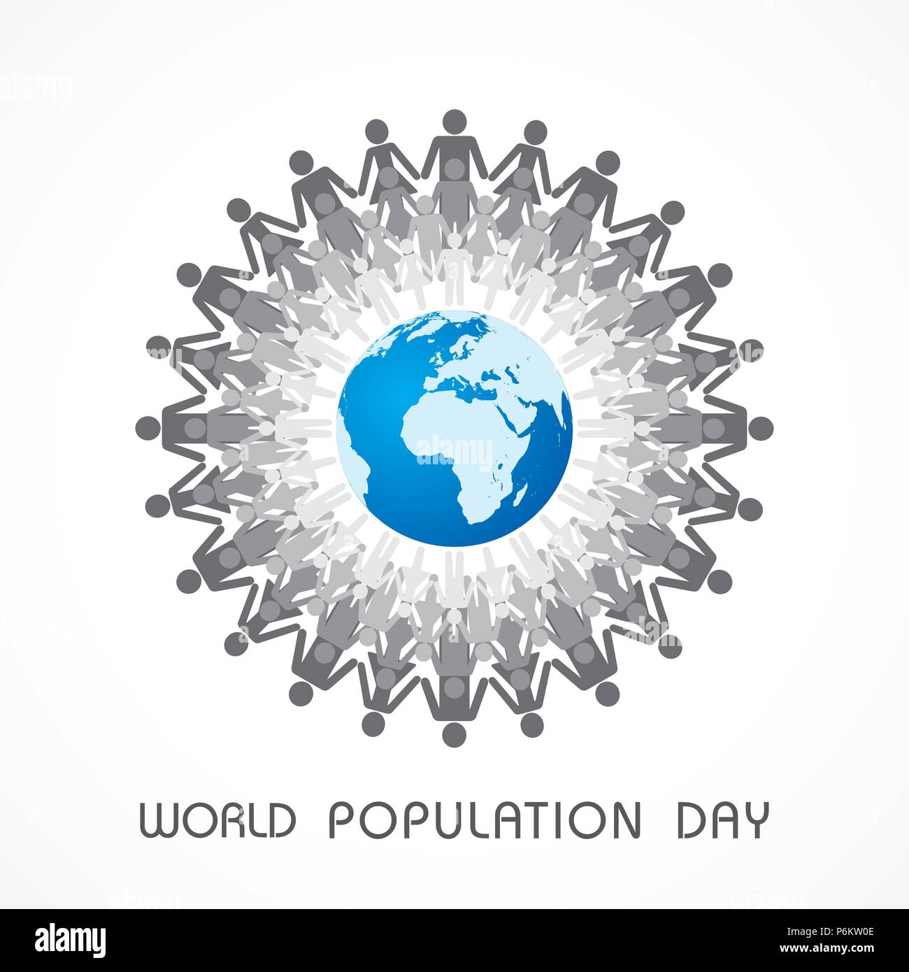 Illustration,Poster Or banner for World Population day Greeting Stock ...