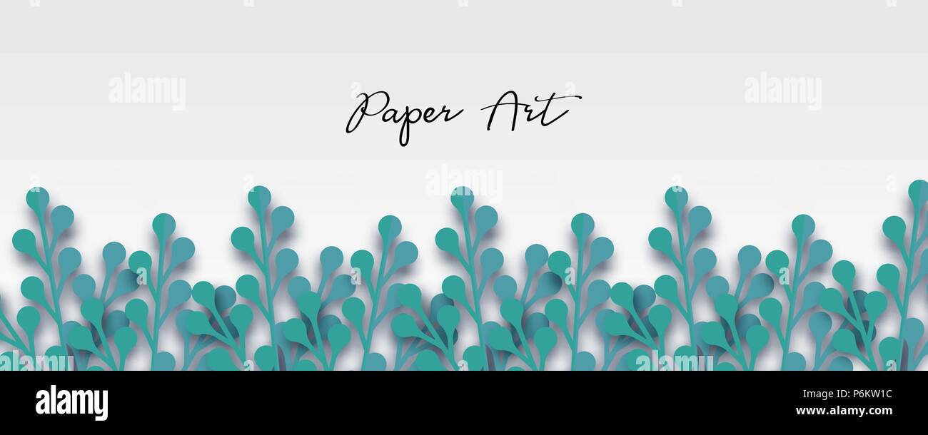 Paper cut banner creative Stock Vector Images - Alamy