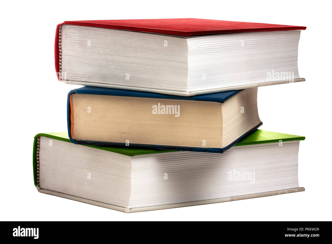 Stack of books isolated Stock Photo - Alamy