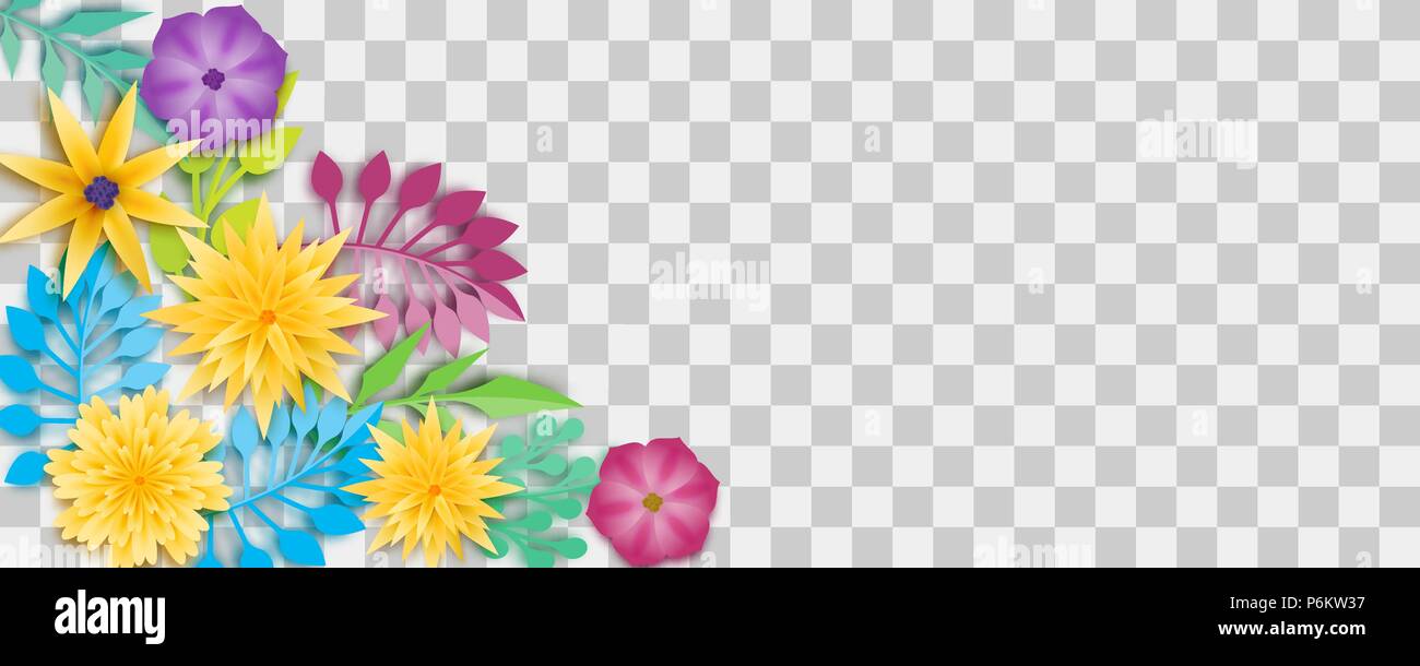 Paper cut design flower hi-res stock photography and images - Alamy