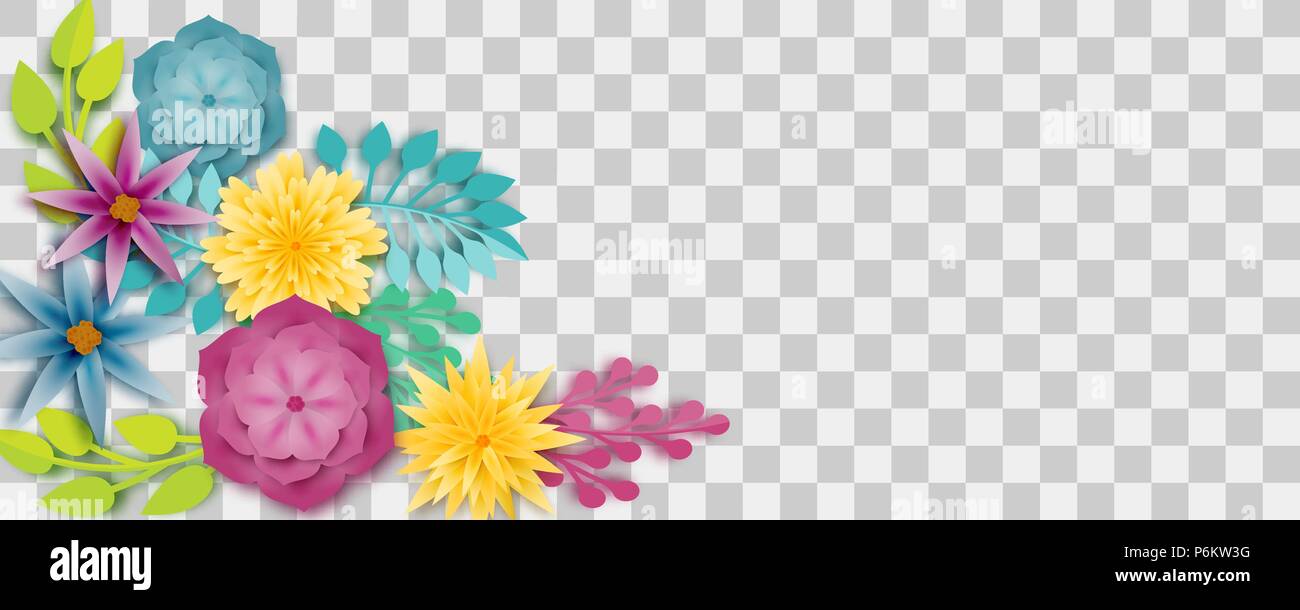 Flower art background Stock Vector Images - Alamy