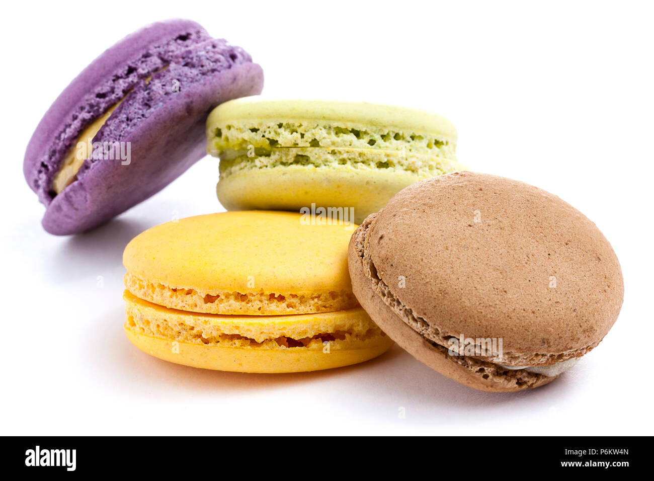Assorted colorful macaroons Stock Photo - Alamy