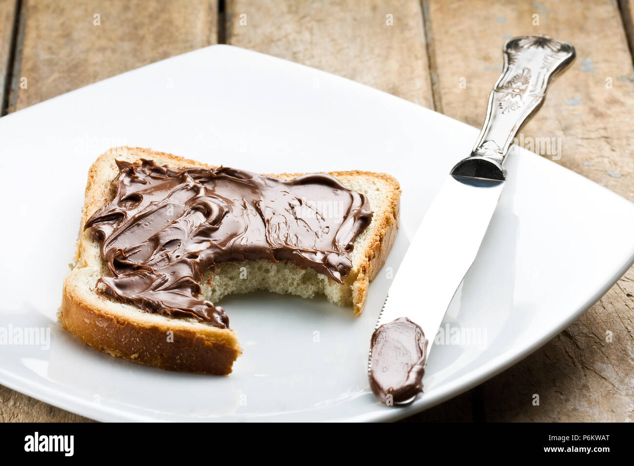 Chocolate spread on toast hi-res stock photography and images - Alamy