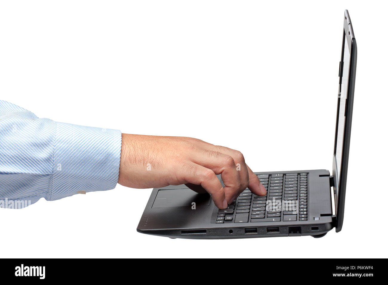 Typing on computer laptop hi-res stock photography and images - Alamy