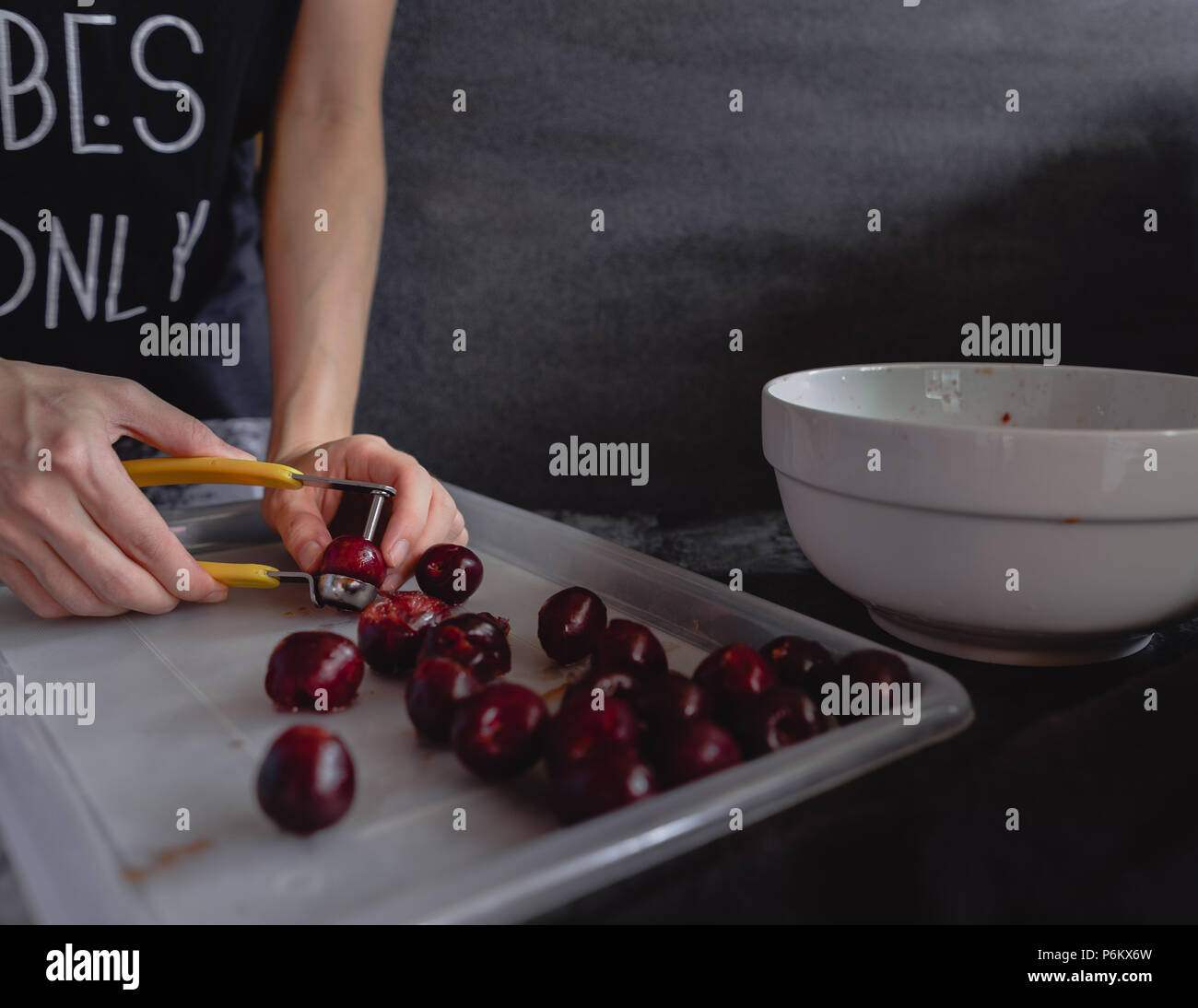 Pitting cherries hi-res stock photography and images - Alamy
