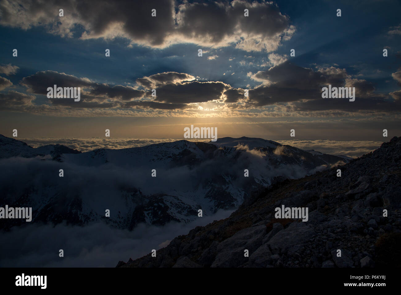 A bright ascent to the mountain of Oshten, Adygea Stock Photo - Alamy