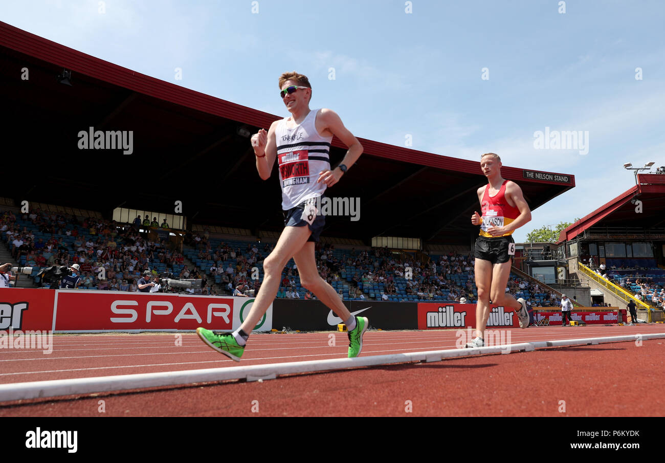 Great Britain's Tom Bosworth in action during the Men's 5000m walk ...
