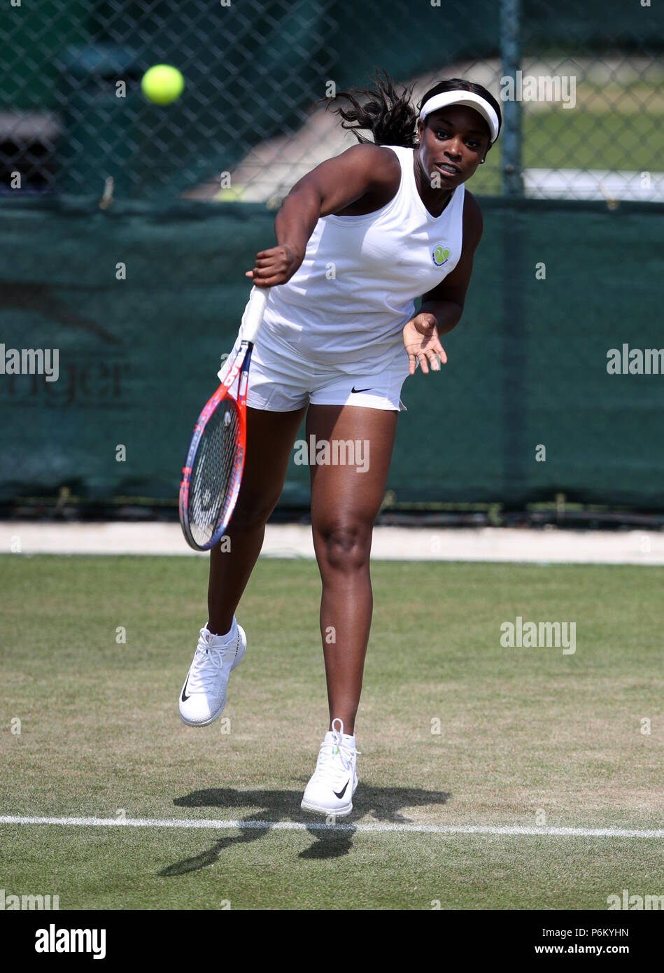Sloane Stephens ahead of the 2018 Wimbledon Championships at The All ...