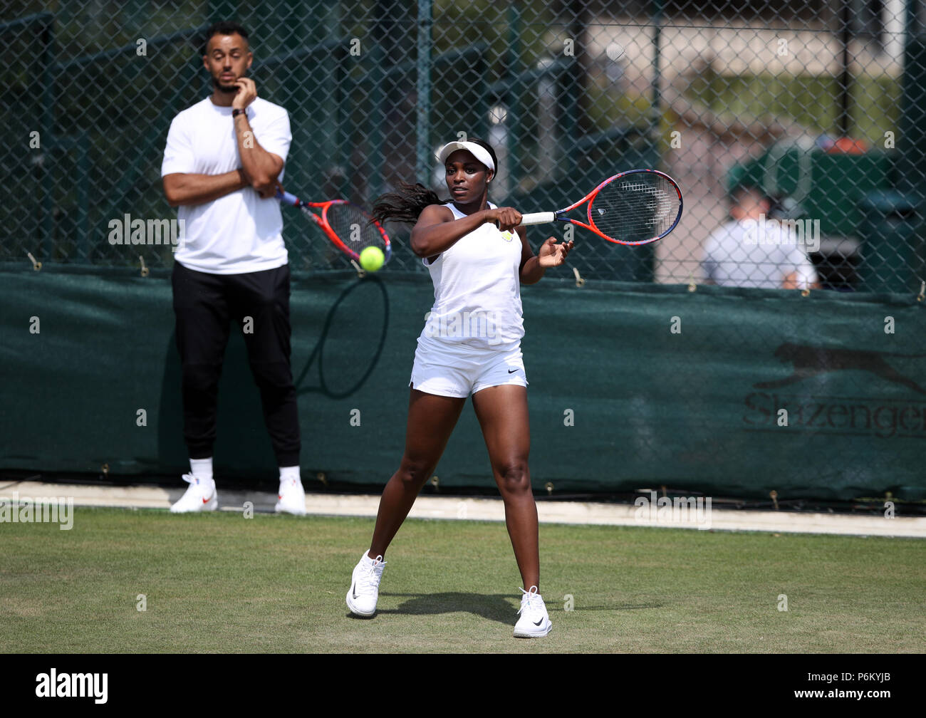 Sloane Stephens ahead of the 2018 Wimbledon Championships at The All ...