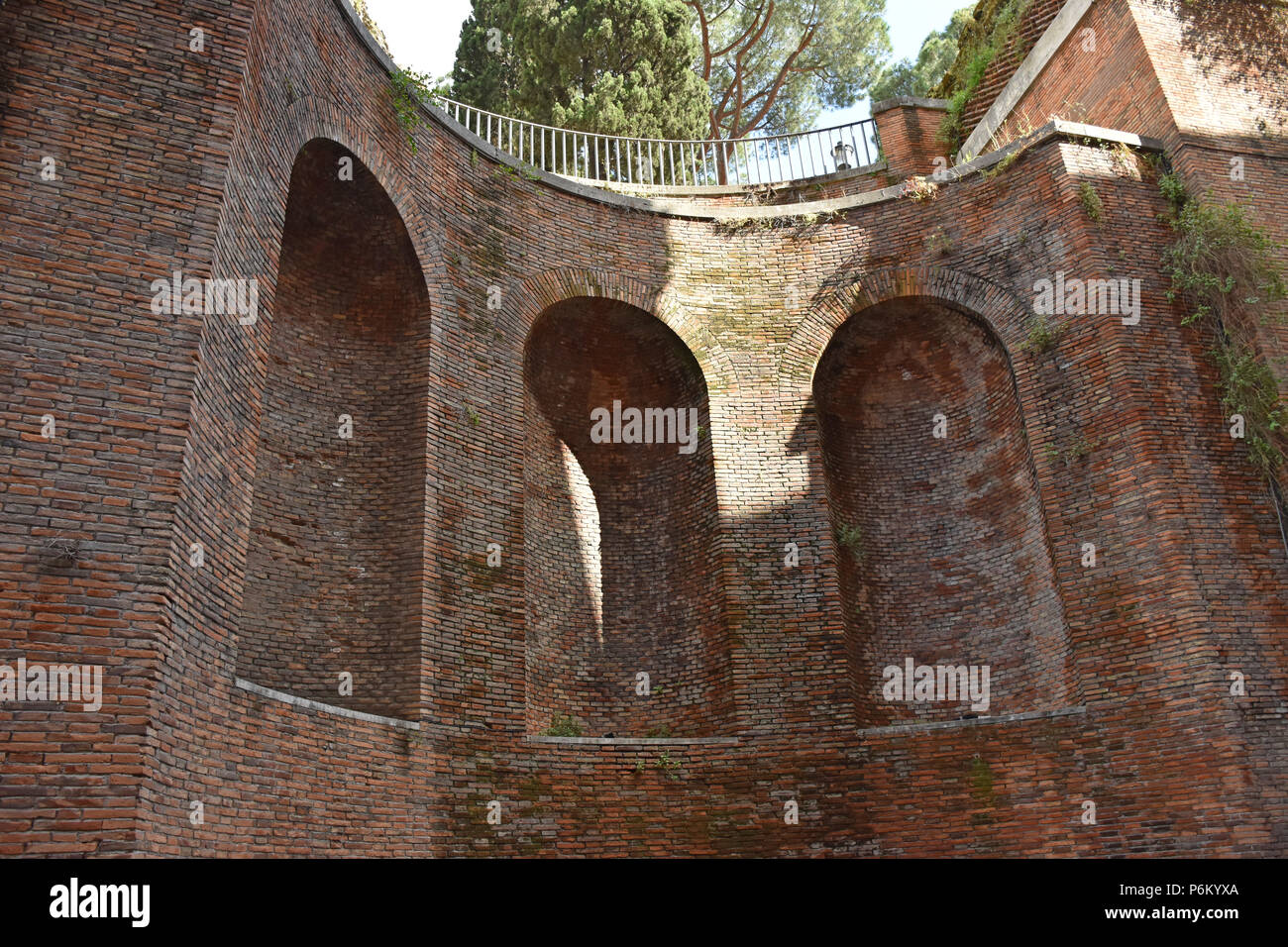 Rome, wall niches in ancient Roman style Stock Photo - Alamy