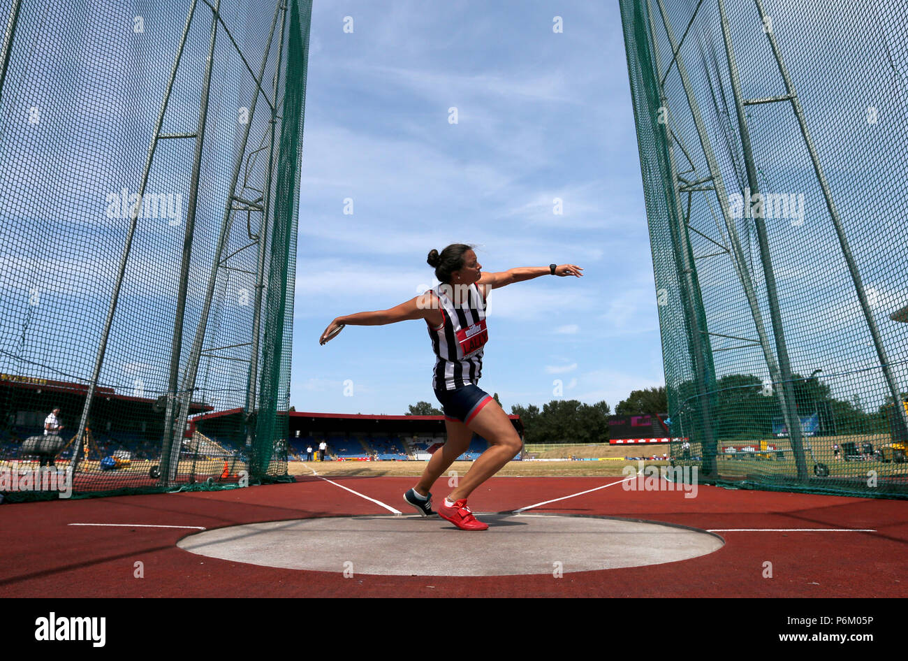 Great Britain's Jade Lally in action during the Women's Discus during ...