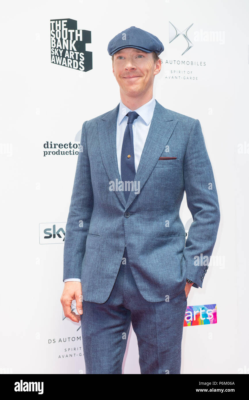 Benedict Cumberbatch arriving for the South Bank Sky Arts Awards at ...