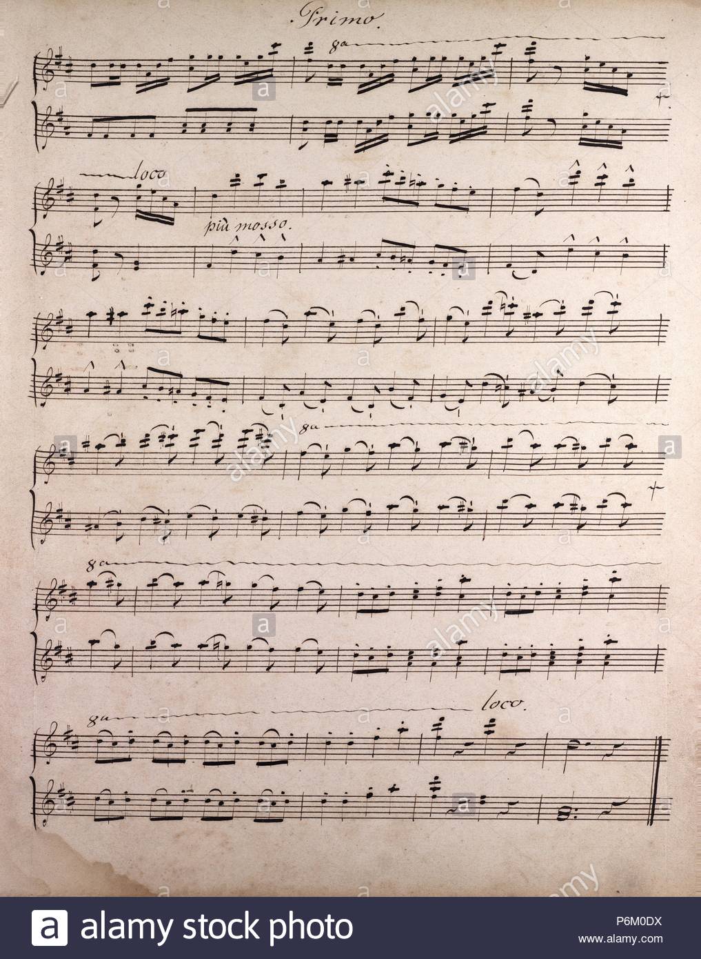 Handwritten Sheet Music Stock Photos & Handwritten Sheet Music Stock ...