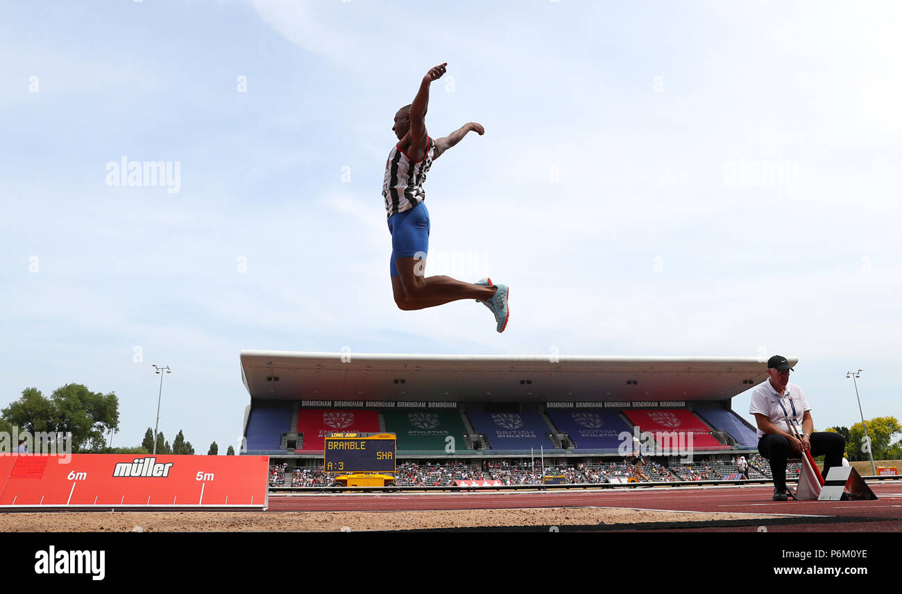 Great Britain's Dan Bramble competes in the Men's Long Jump Final ...