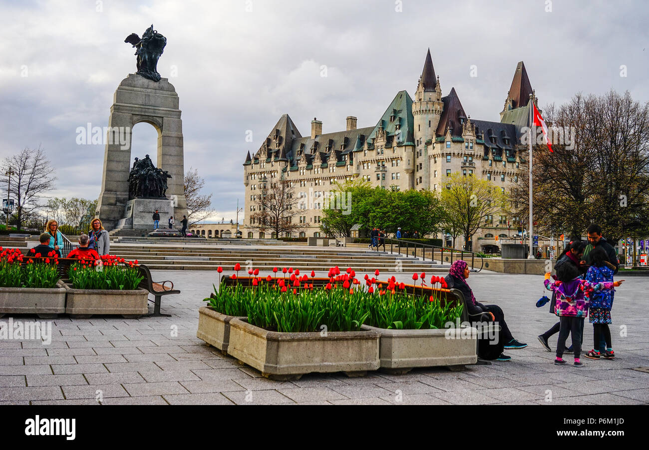 Ottawa, Canada - May 15, 2017. National War Memorial in Ottawa, Canada ...