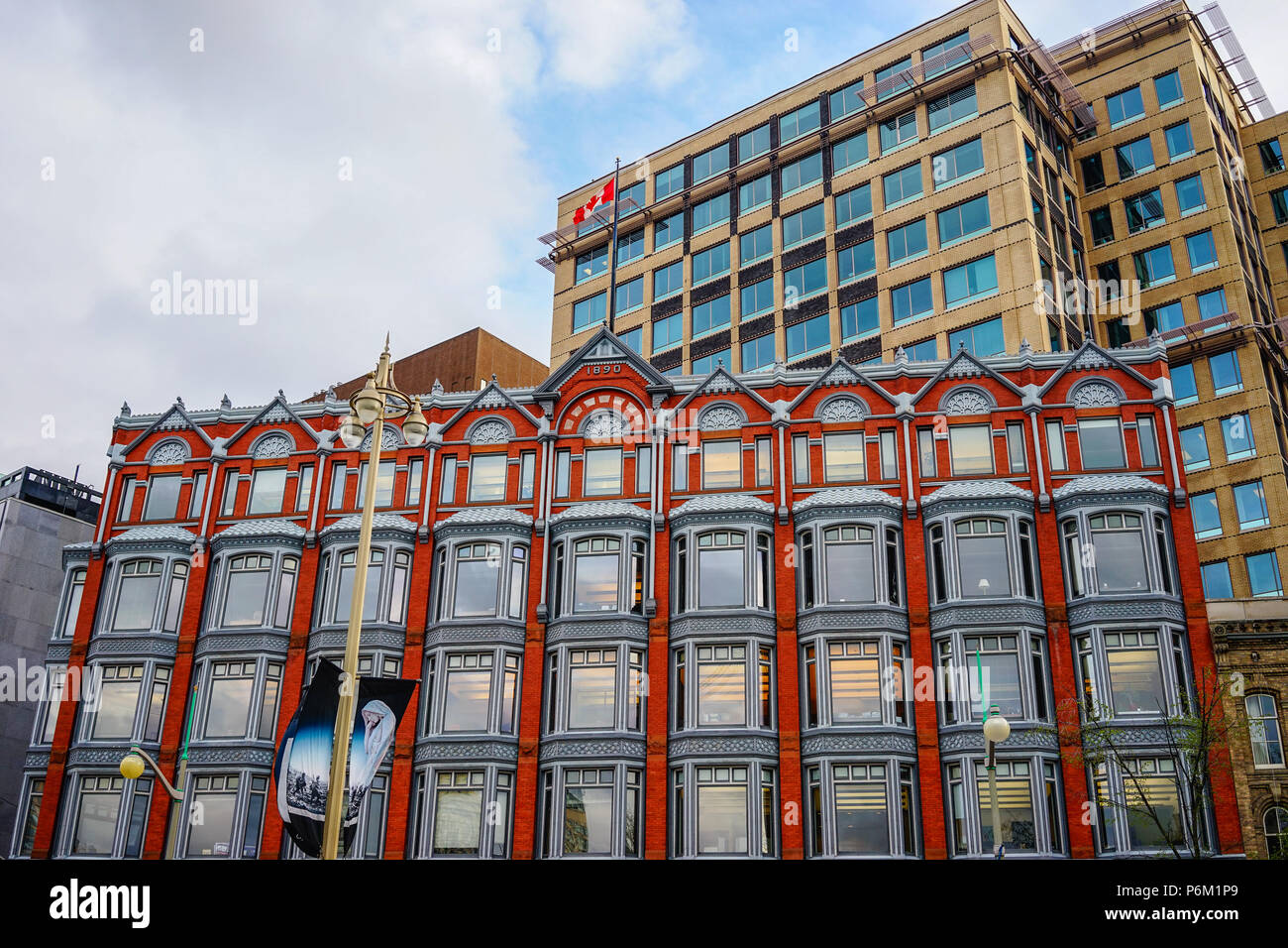 Ottawa, Canada - May 15, 2017. Old buildings at downtown in Ottawa ...