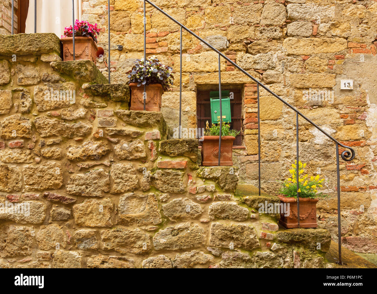Red stone street italy hi-res stock photography and images - Alamy