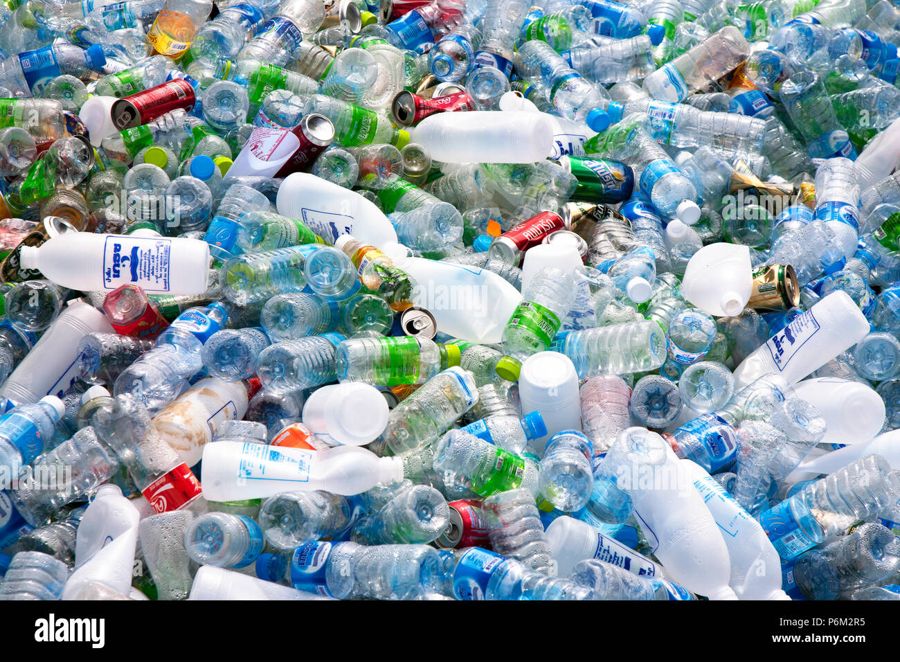 waste plastic in thailand. the locals are paid good cash to collect ...