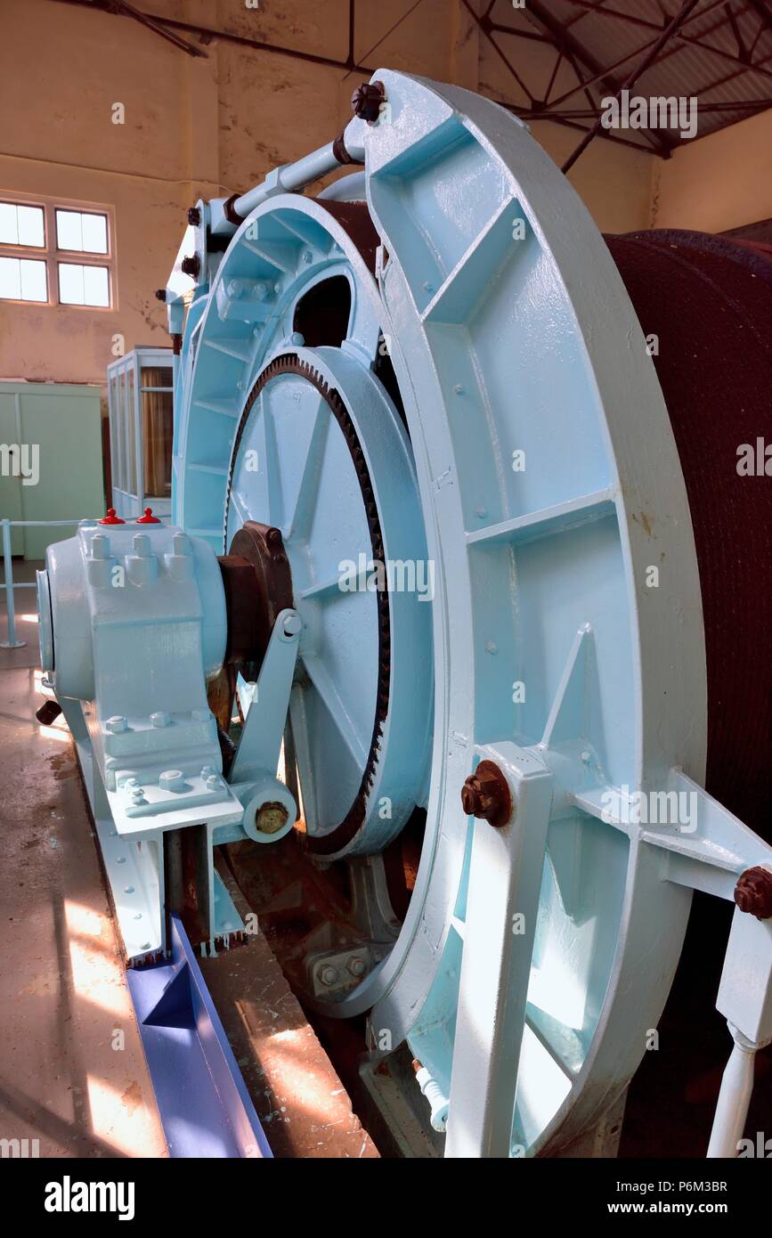 tin mine winding engine,,Geevor tin mine museum,Pendeen,West Penwith ...