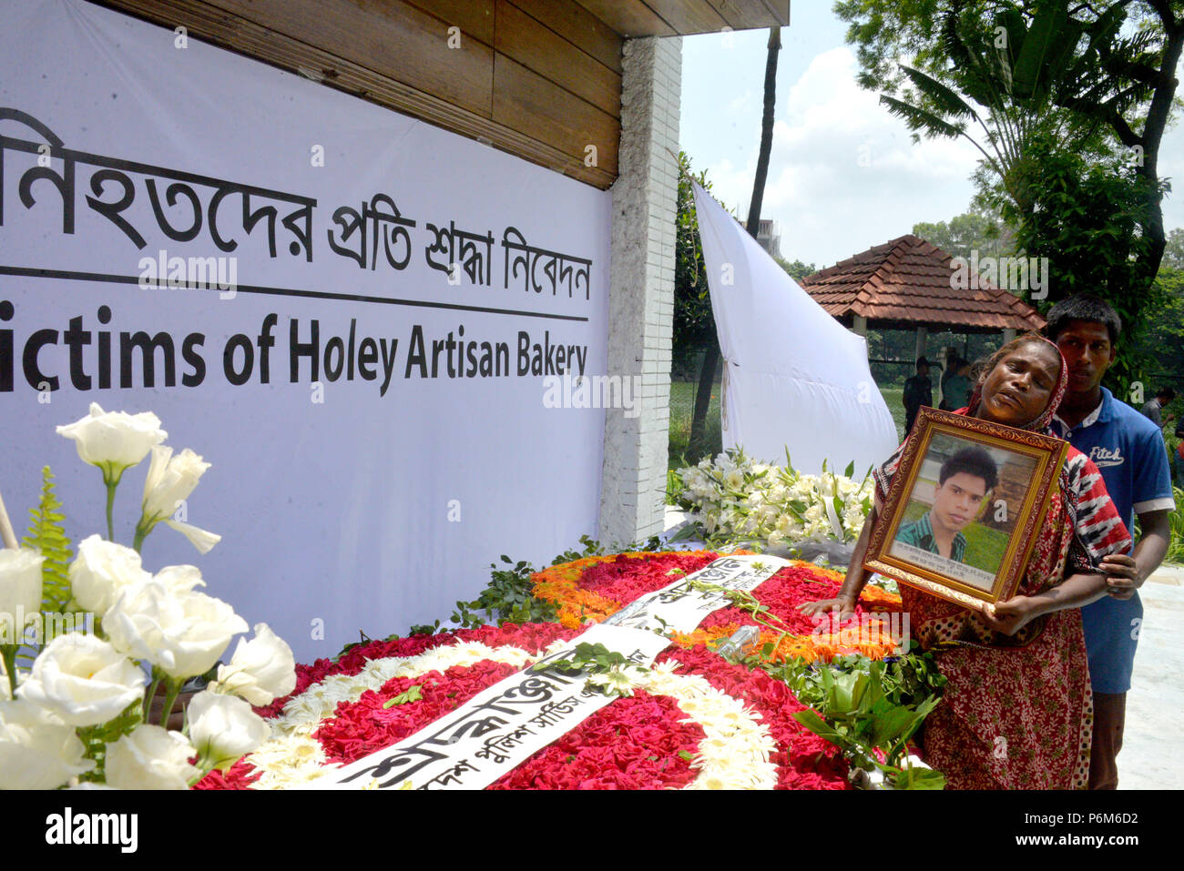 Dhaka. 1st July, 2018. Mother of a victim in Holey Artisan Bakery ...
