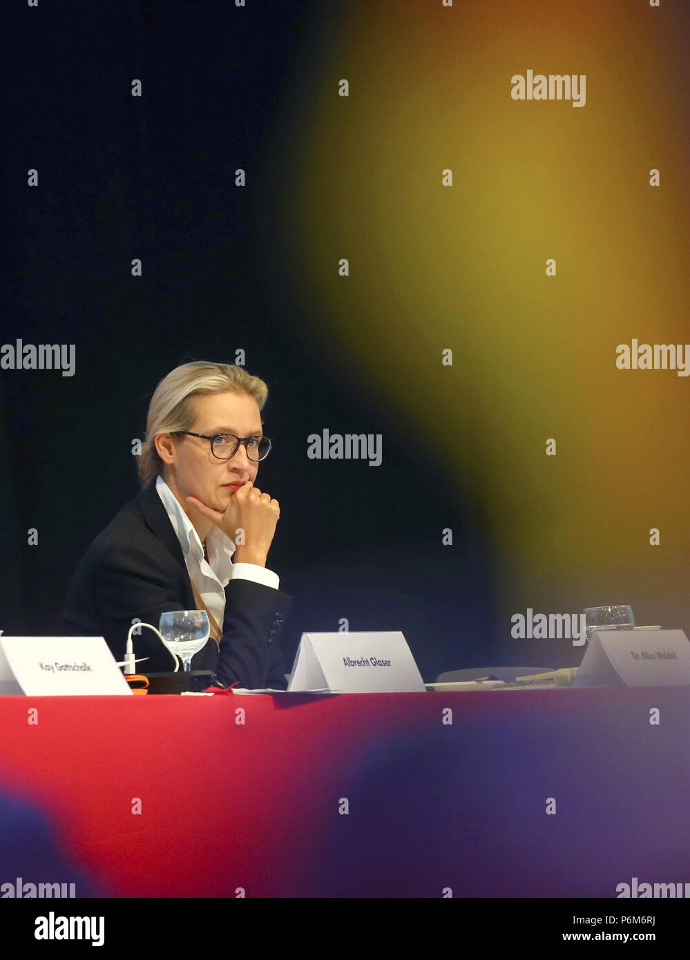 Augsburg, Germany. 01st July, 2018. Faction leader Alice Weidel of the ...
