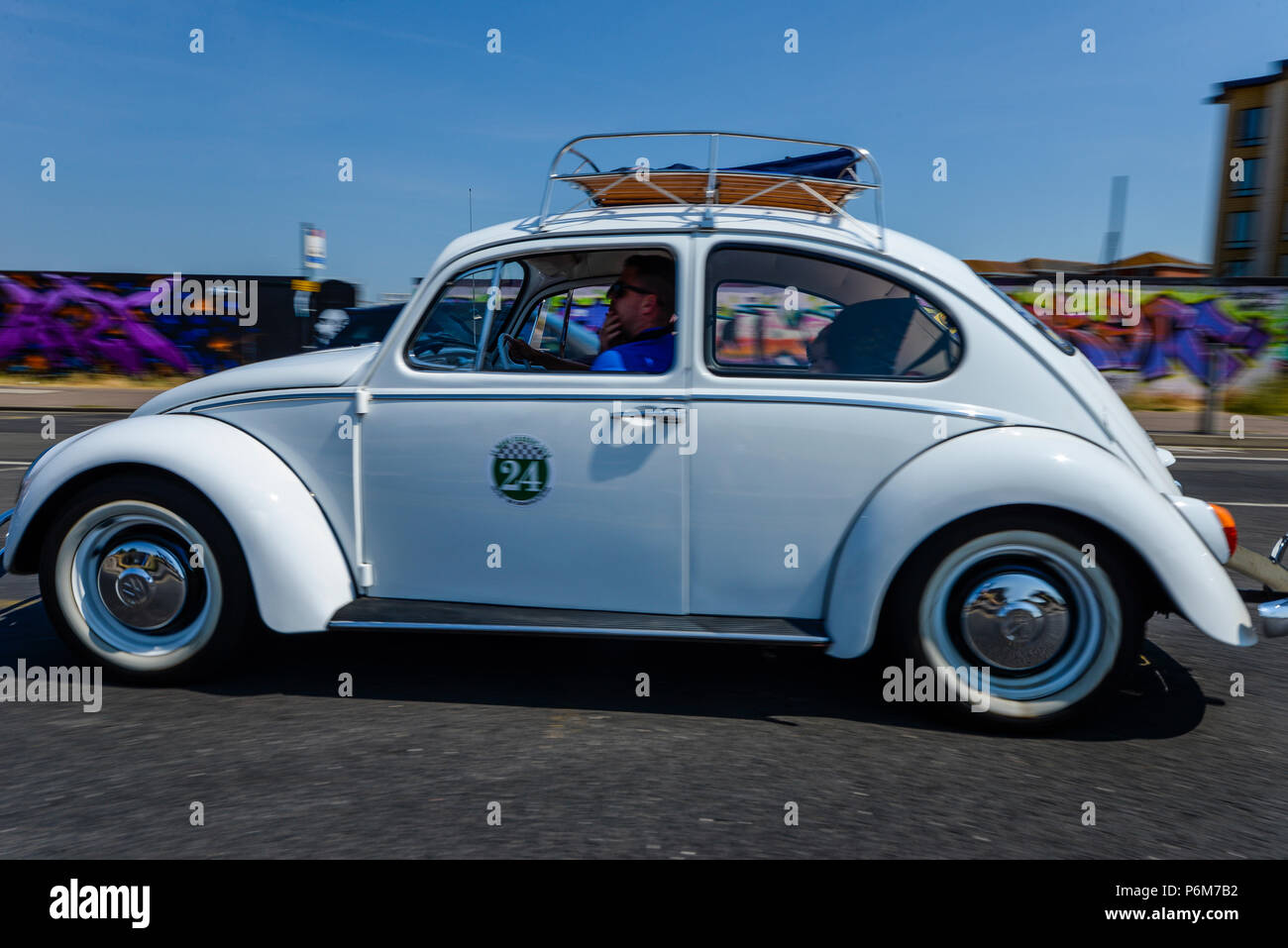 Color Volkswagen classic car Photograph of classic Volkswagen Beetle ...