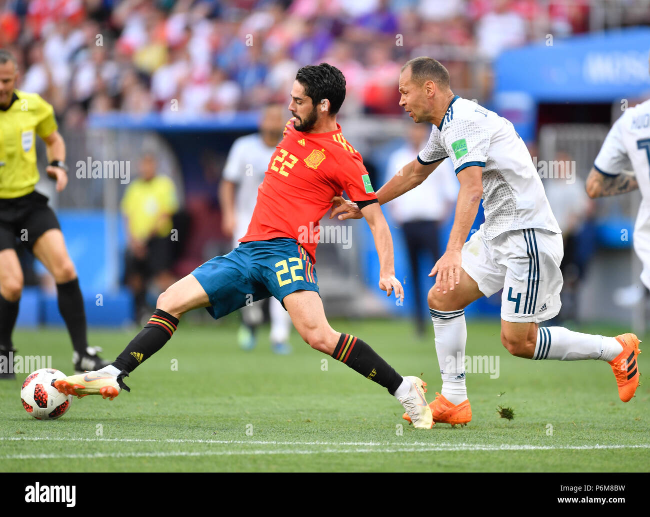 Moscow, Russia. 1st July, 2018. Soccer, World Cup 2018, Final round ...