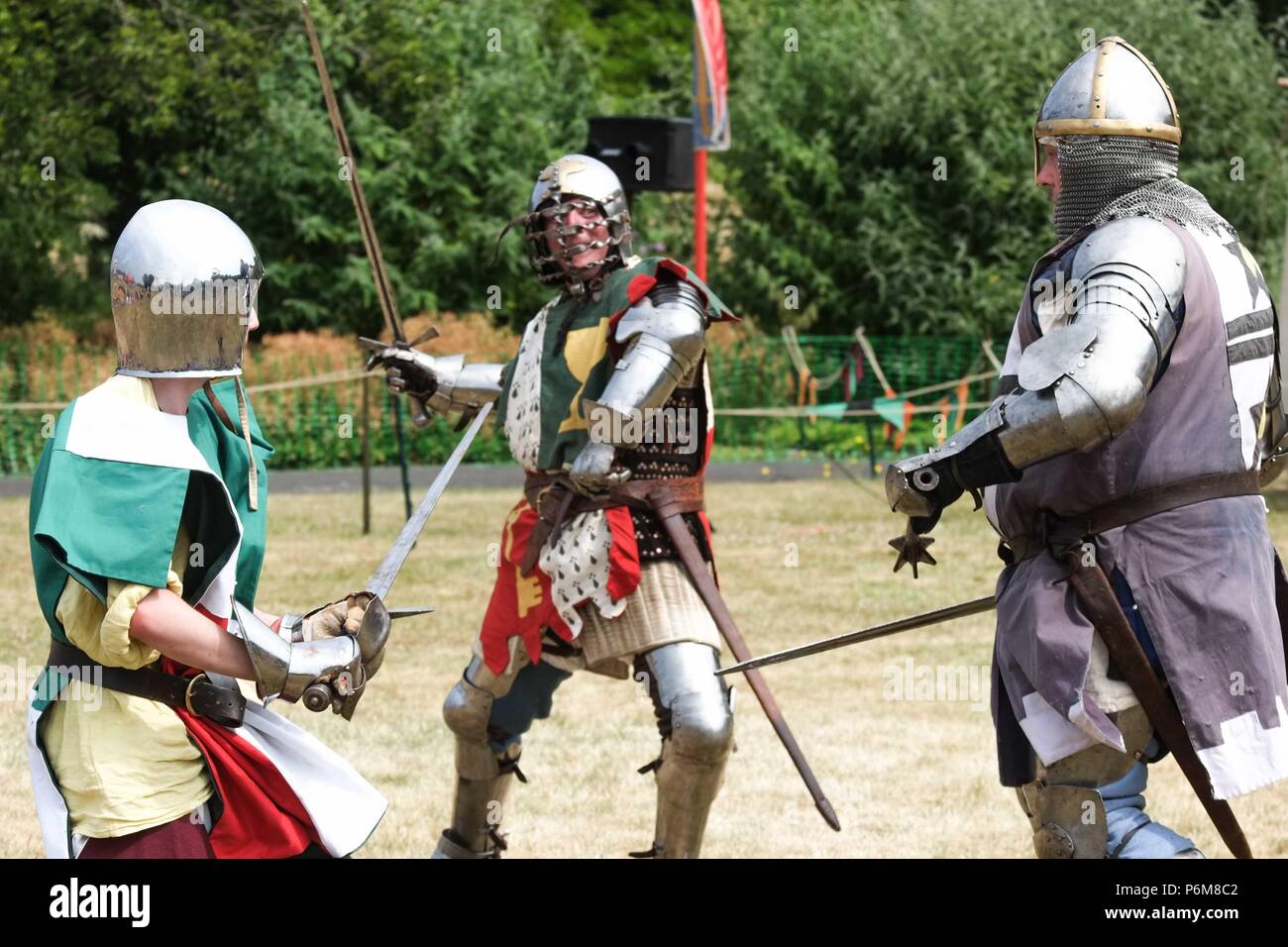 London 1st June 2018: A Medieval Tournament is staged in Lenses Abbey ...