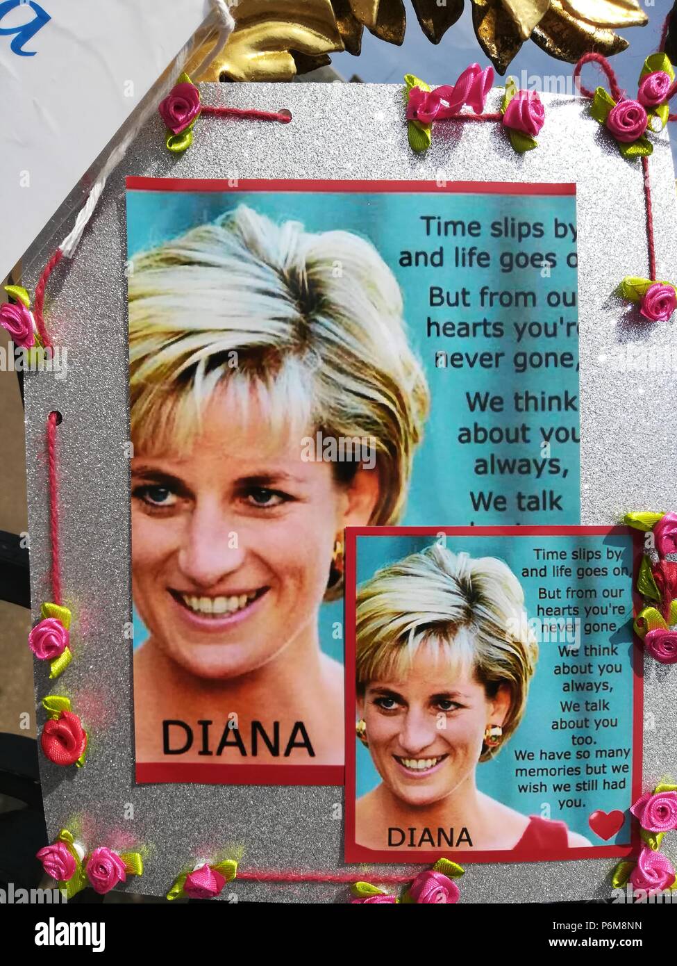 London, UK. 1st Jul, 2018. People remember Princess Diana's birthday at ...
