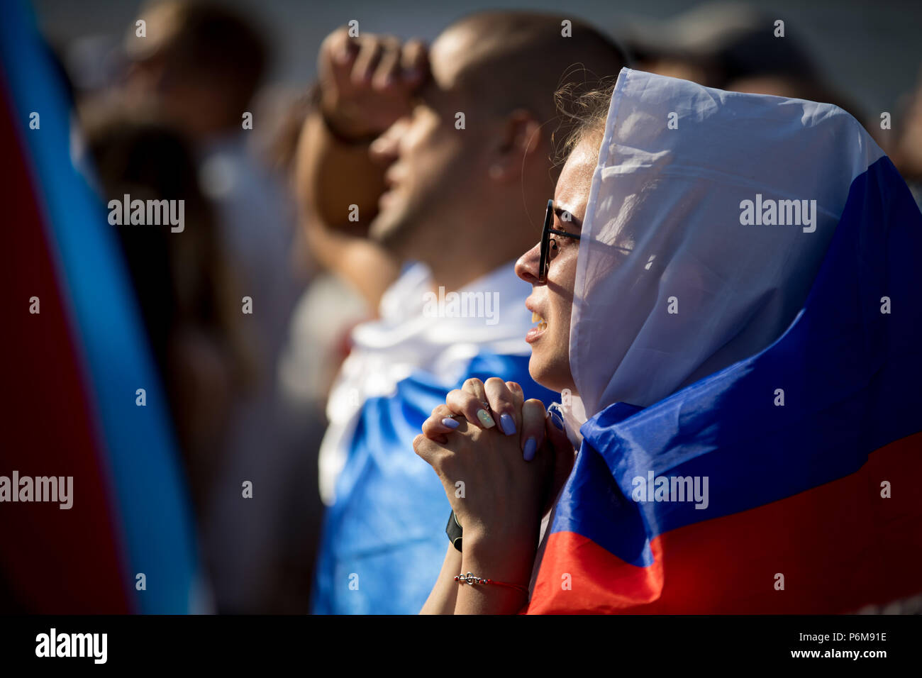 Russian football fans hi-res stock photography and images - Alamy