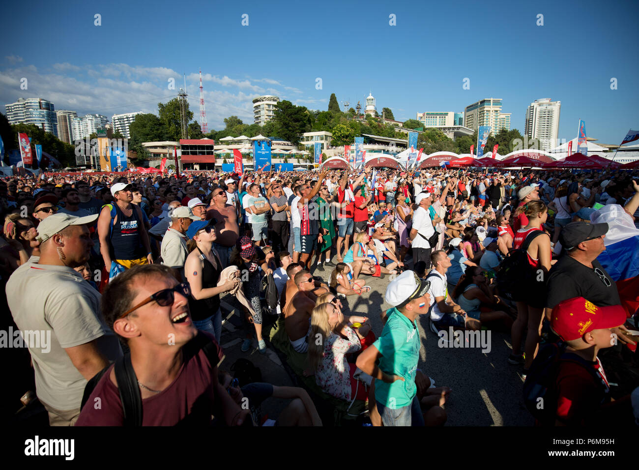 Russian football fans hi-res stock photography and images - Alamy