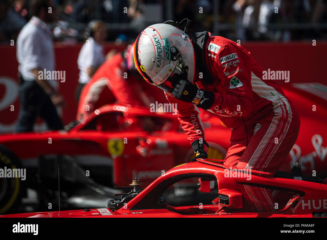 Lewis hamilton german grand prix 2018 hi-res stock photography and ...