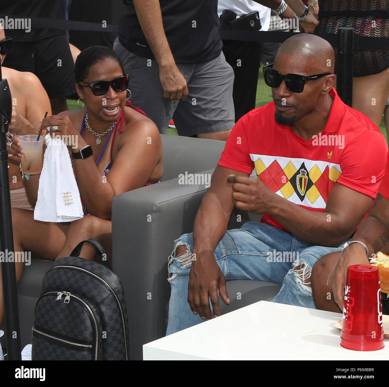 Miami Beach, FL, USA. 30th June, 2018. Actor Jamie Foxx parties at the ...
