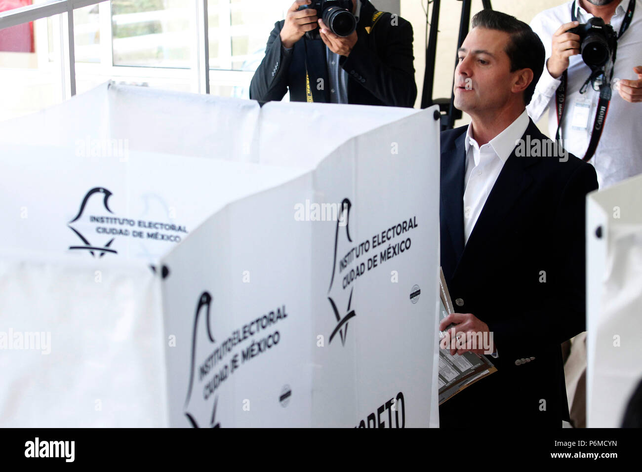 Mexico City, Mexico. 1st July, 2018. Mexican President Enrique Pena ...