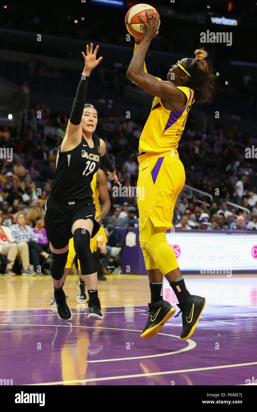 LOS ANGELES, CA - JULY 01: Los Angeles Sparks forward Essence Carson ...