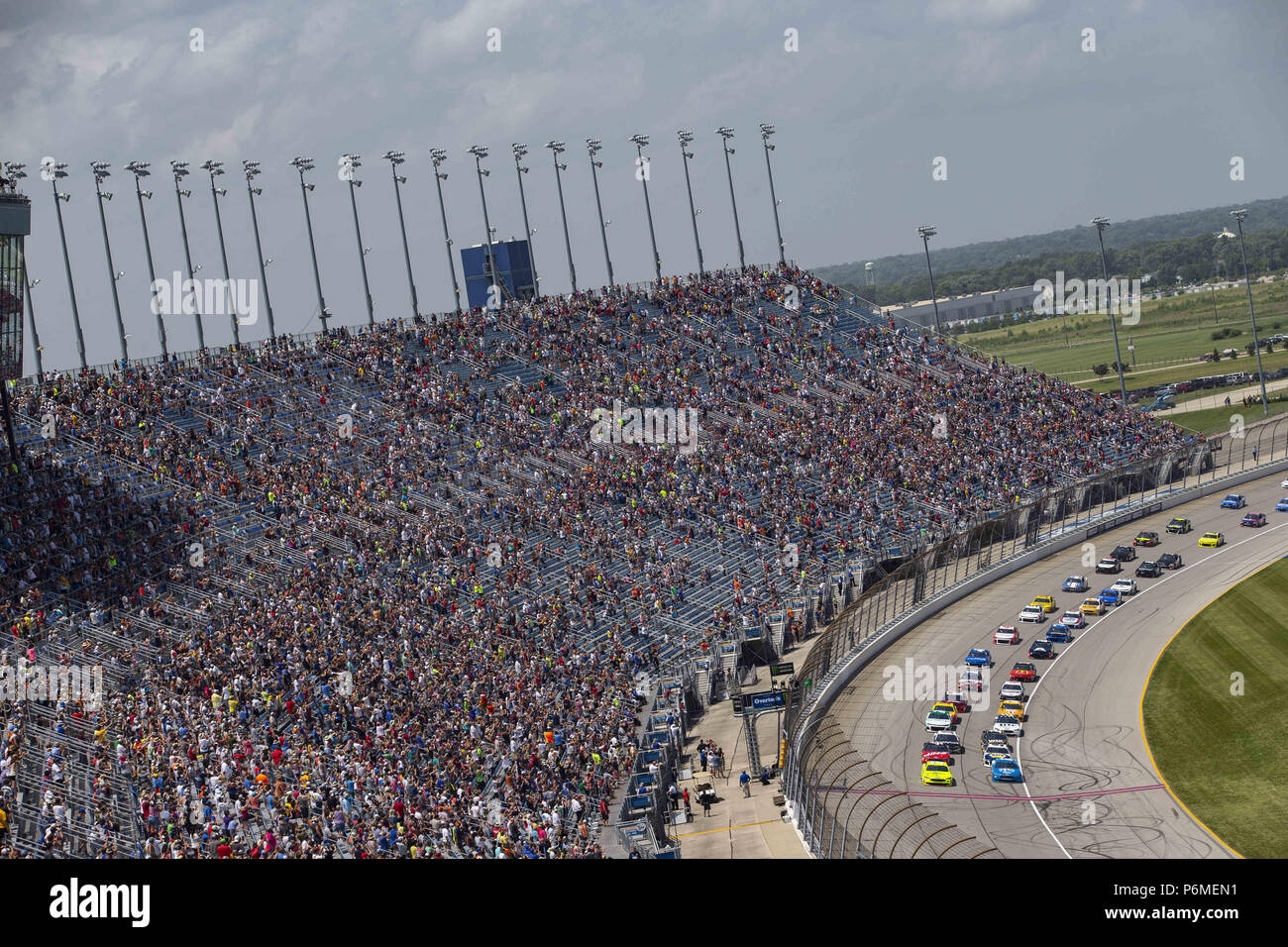 Joliet, Illinois, USA. 1st July, 2018. The Monster Energy NASCAR Cup ...