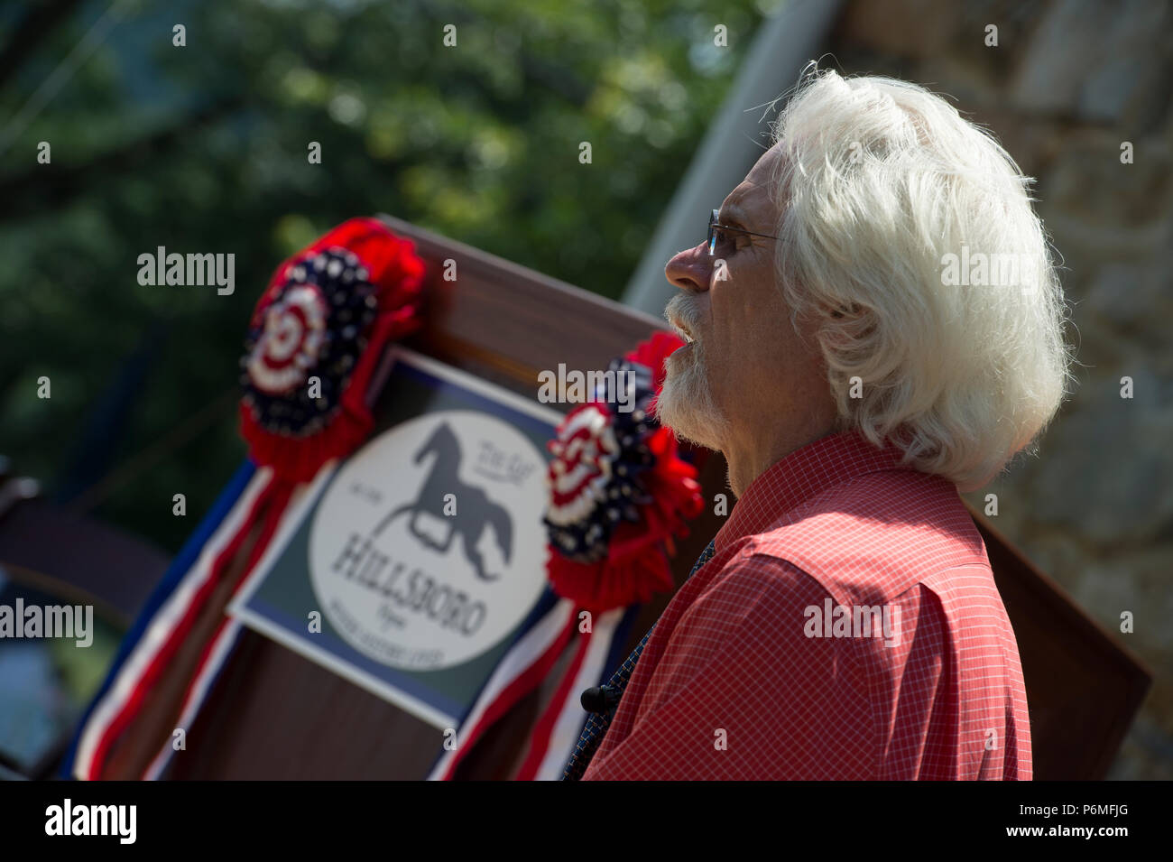 Hillsboro, Virginia, USA. 1st July, 2018. Town of Hillsboro Mayor Roger ...