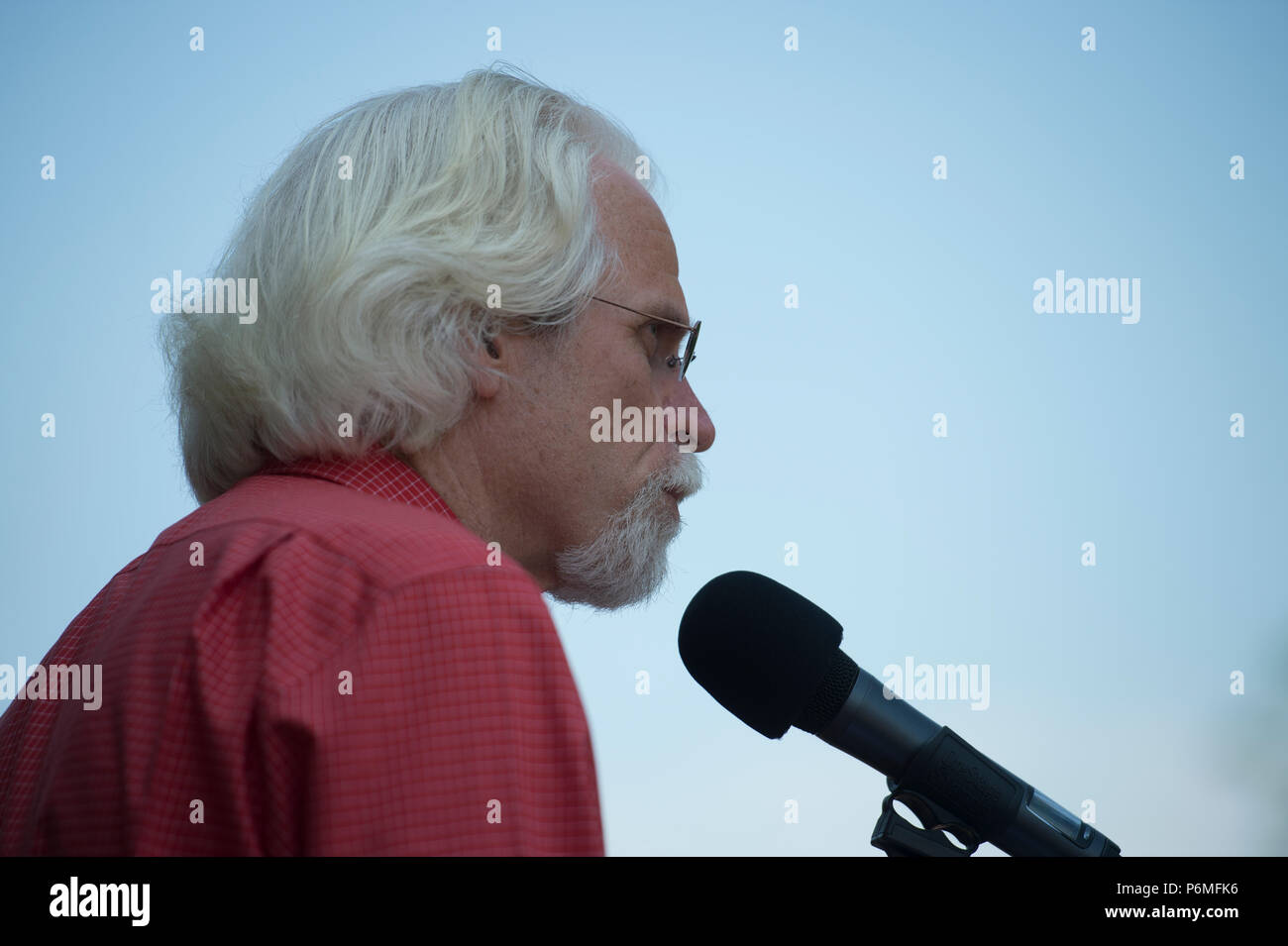 Hillsboro, Virginia, USA. 1st July, 2018. Town of Hillsboro Mayor Roger ...