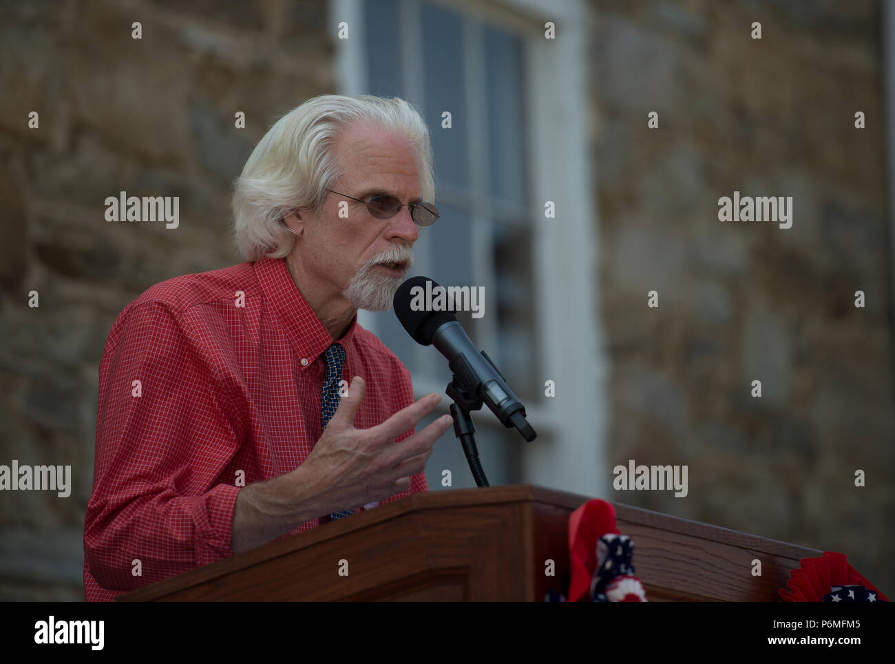 Hillsboro, Virginia, USA. 1st July, 2018. Town of Hillsboro Mayor Roger ...