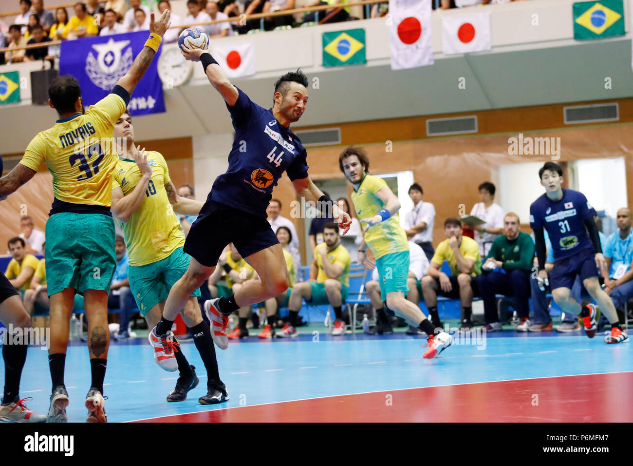 Tokyo, Japan. 30th June, 2018. Tetsuya Kadoyama (JPN) Handball ...