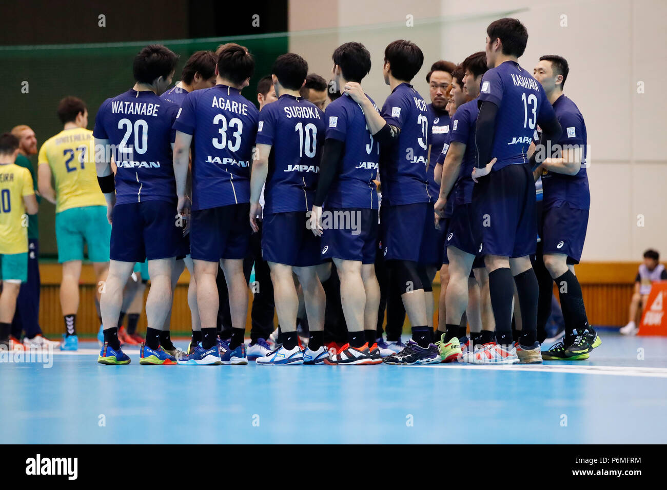 Tokyo, Japan. 30th June, 2018. Japan team group (JPN) Handball ...