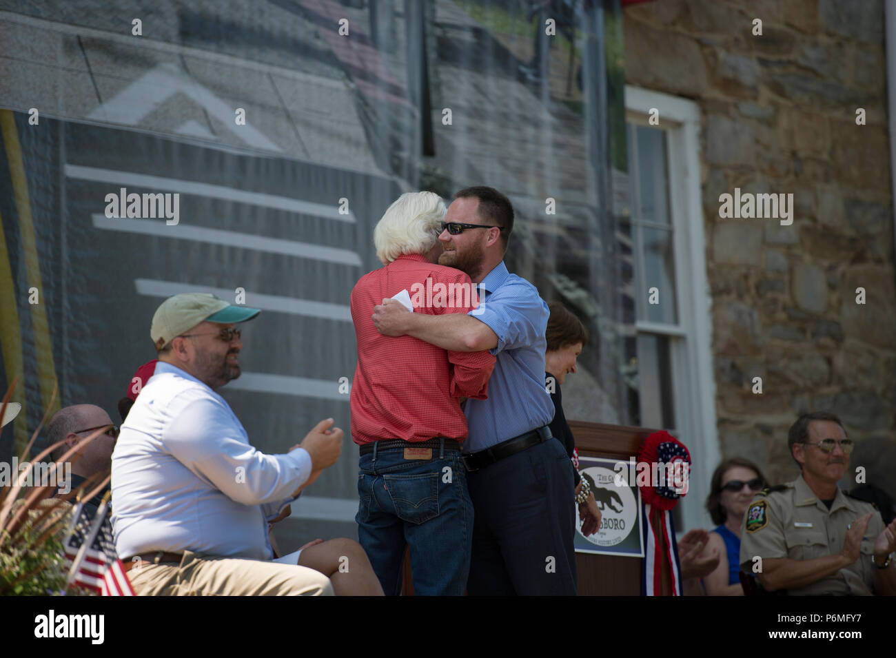 Hillsboro, Virginia, USA. 1st July, 2018. Town of Hillsboro Mayor Roger ...
