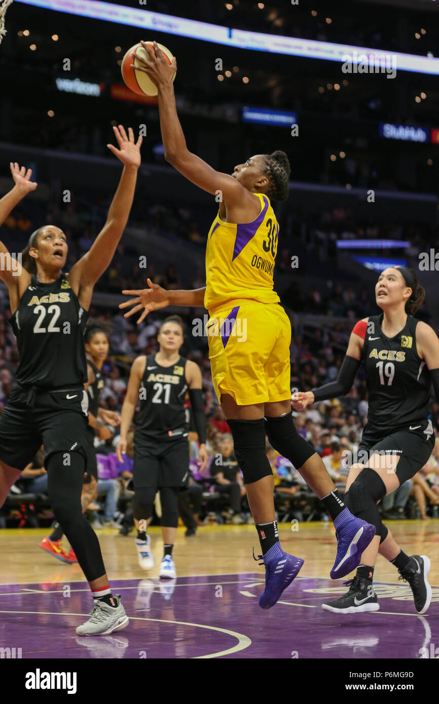 LOS ANGELES, CA - JULY 01: Los Angeles Sparks forward Nneka Ogwumike ...