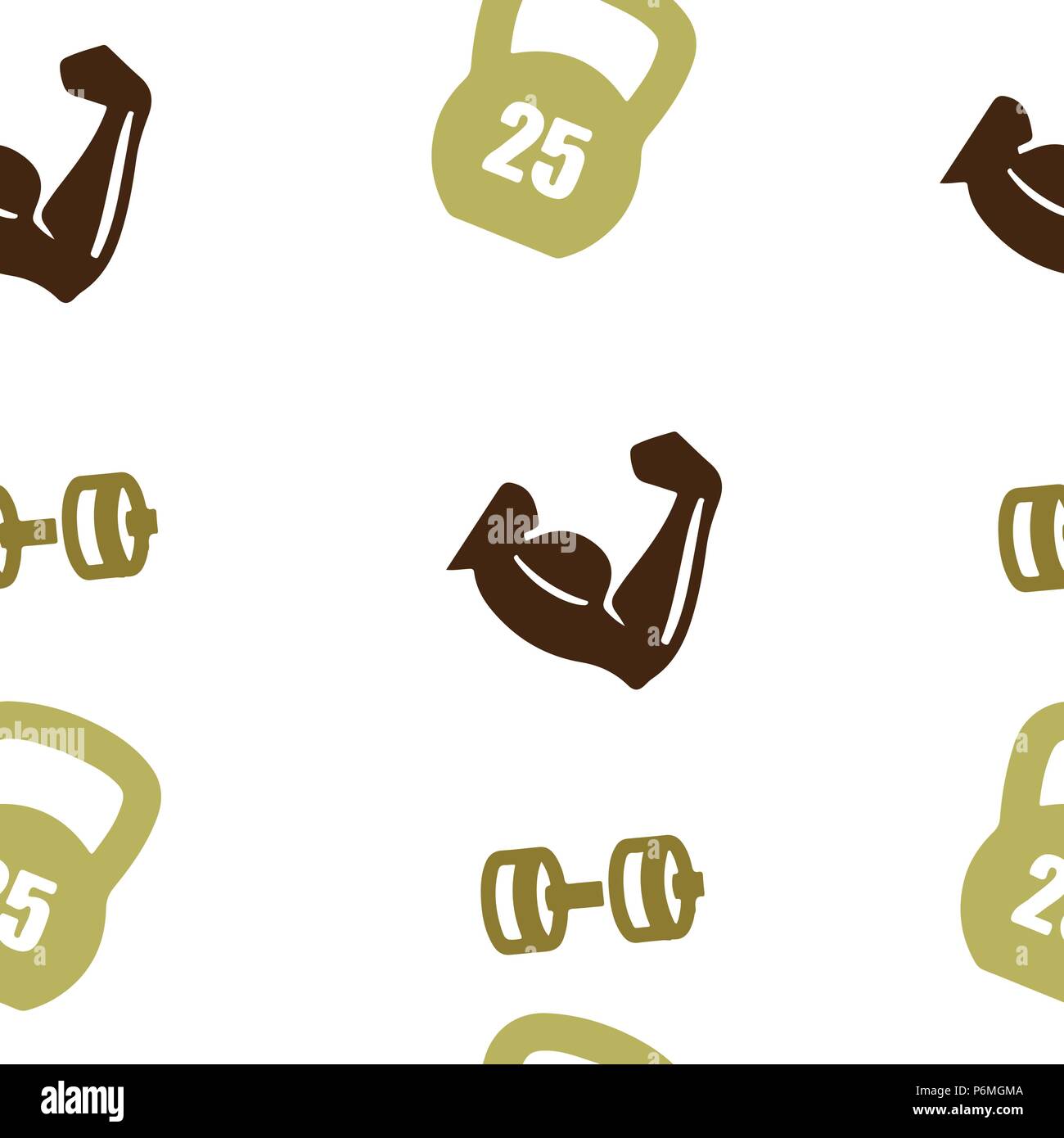 Weightlifting pattern seamless. Vector illustration. Isolated white ...