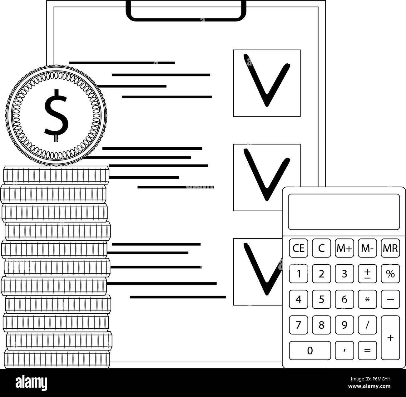 Audit inspection finance icon vector hi-res stock photography and ...