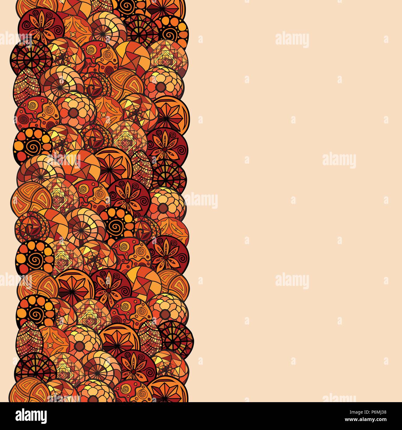 hand drawn vector ethnic background Stock Vector Image & Art - Alamy