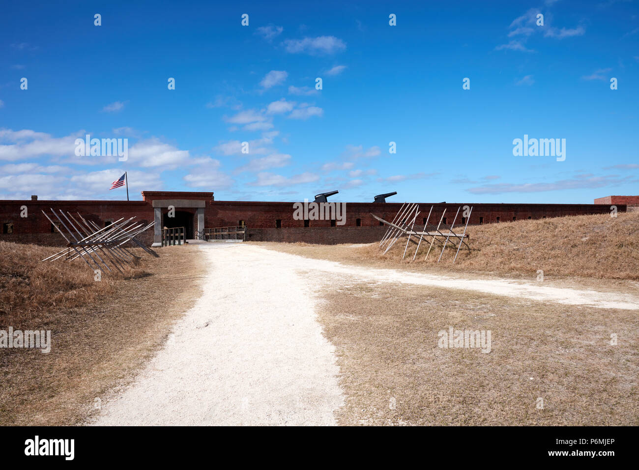 Approach to the entrance of Fort Clinch Stock Photo - Alamy