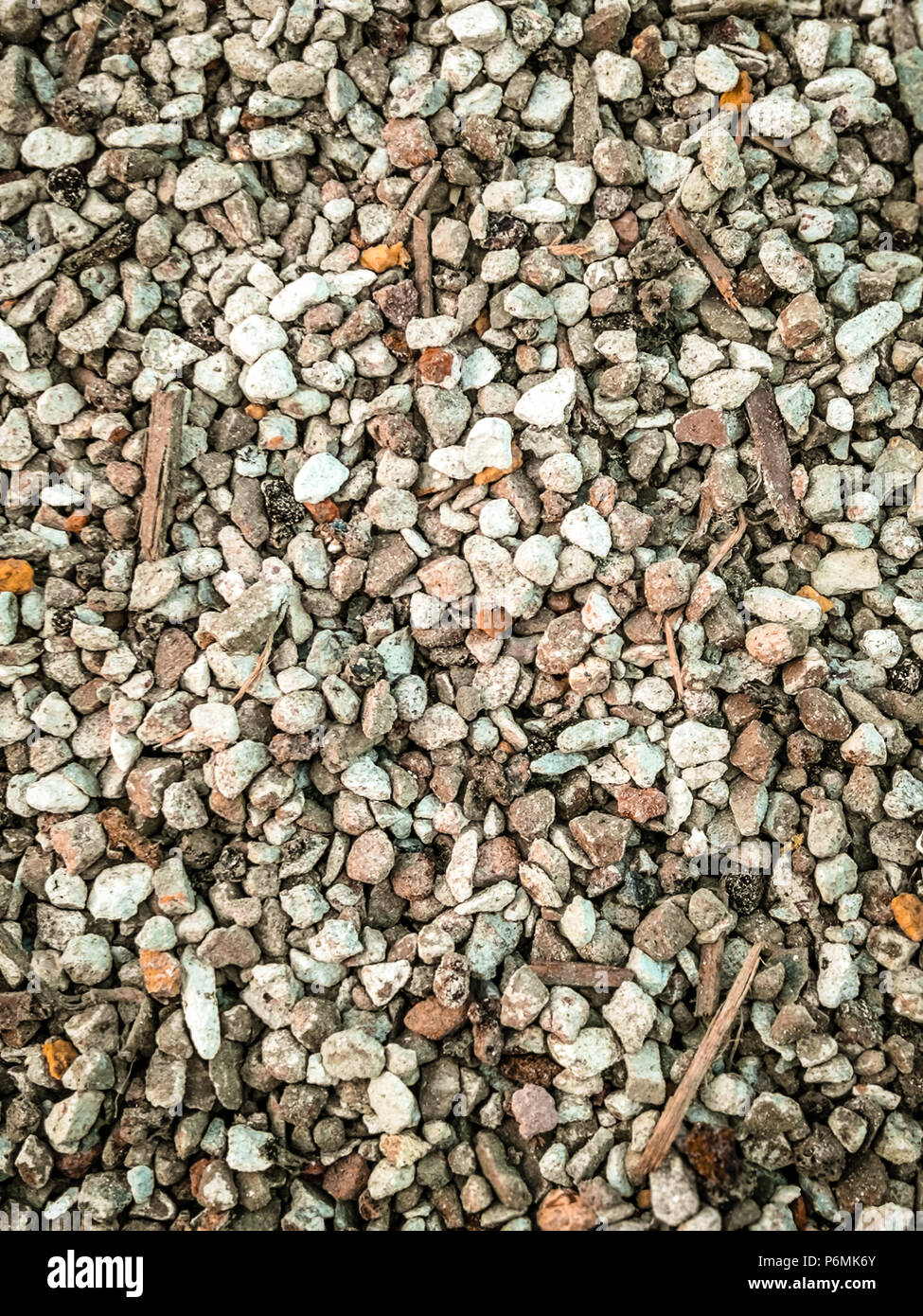 Textures and backgrounds. Multi-colored gravel poured into a pile Stock ...