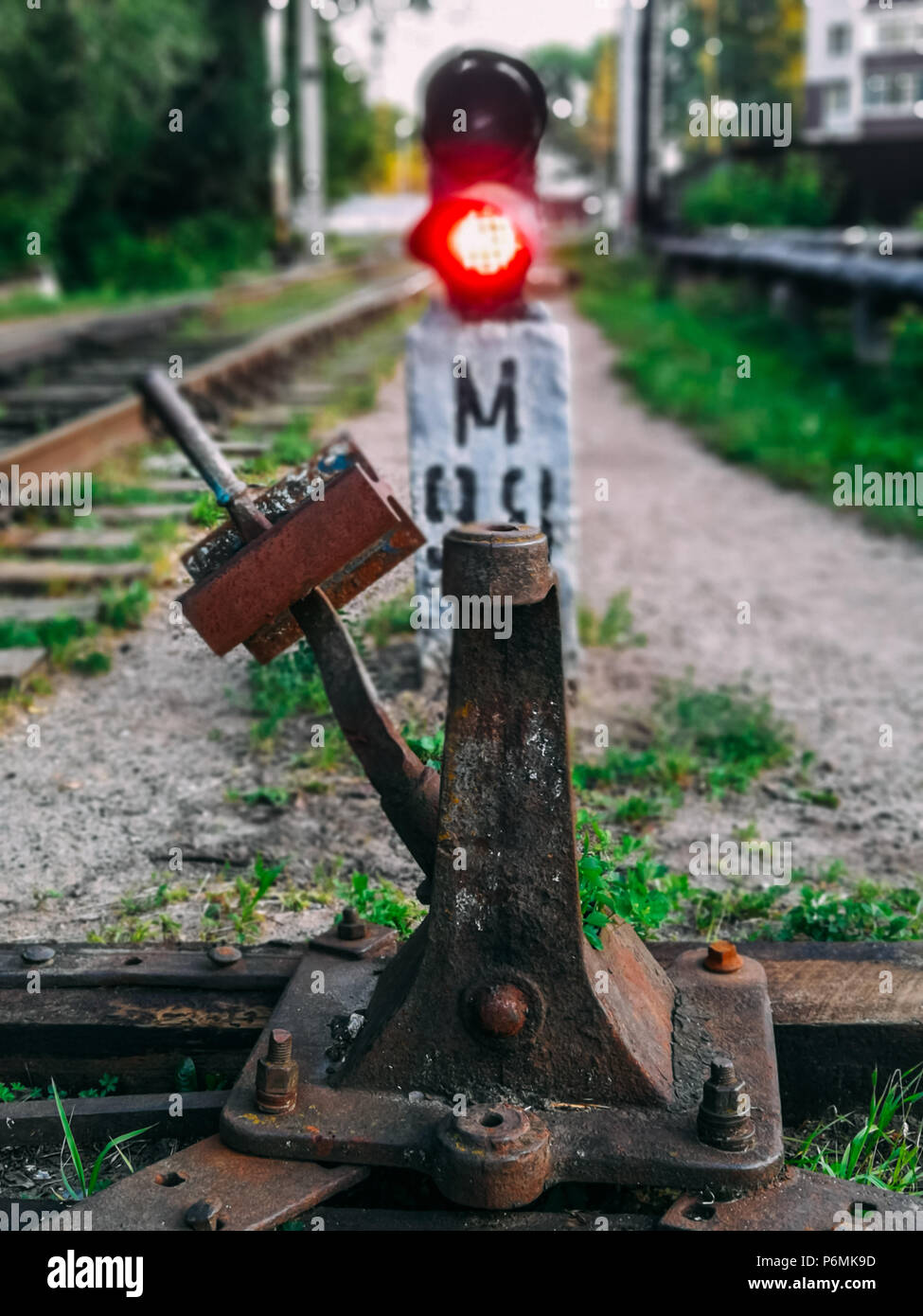 Red semaphore signal hi-res stock photography and images - Alamy
