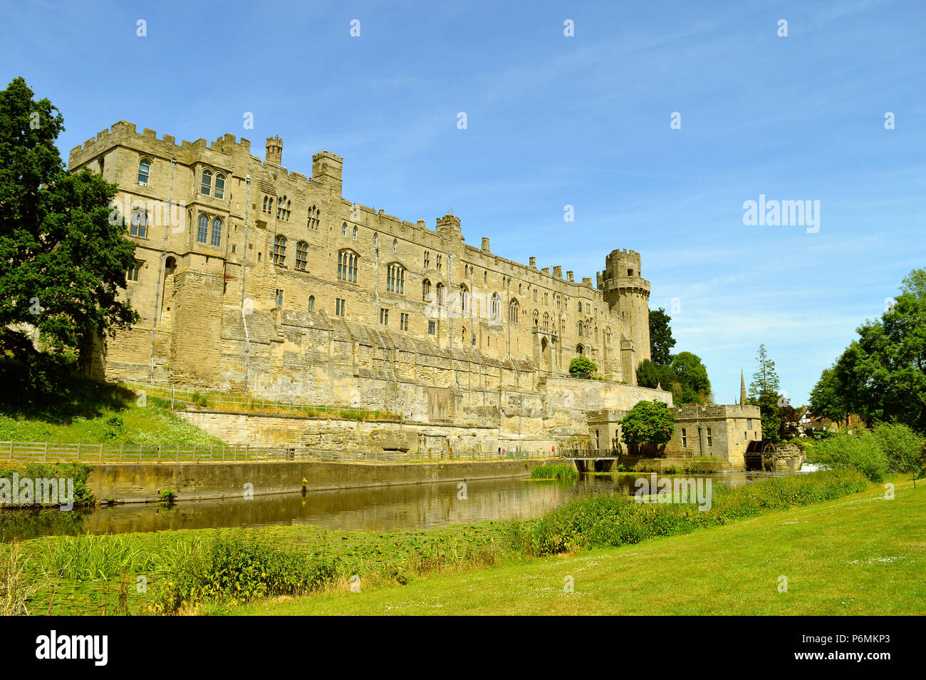 The historical medieval Warwick Castle in Warwickshire Stock Photo - Alamy